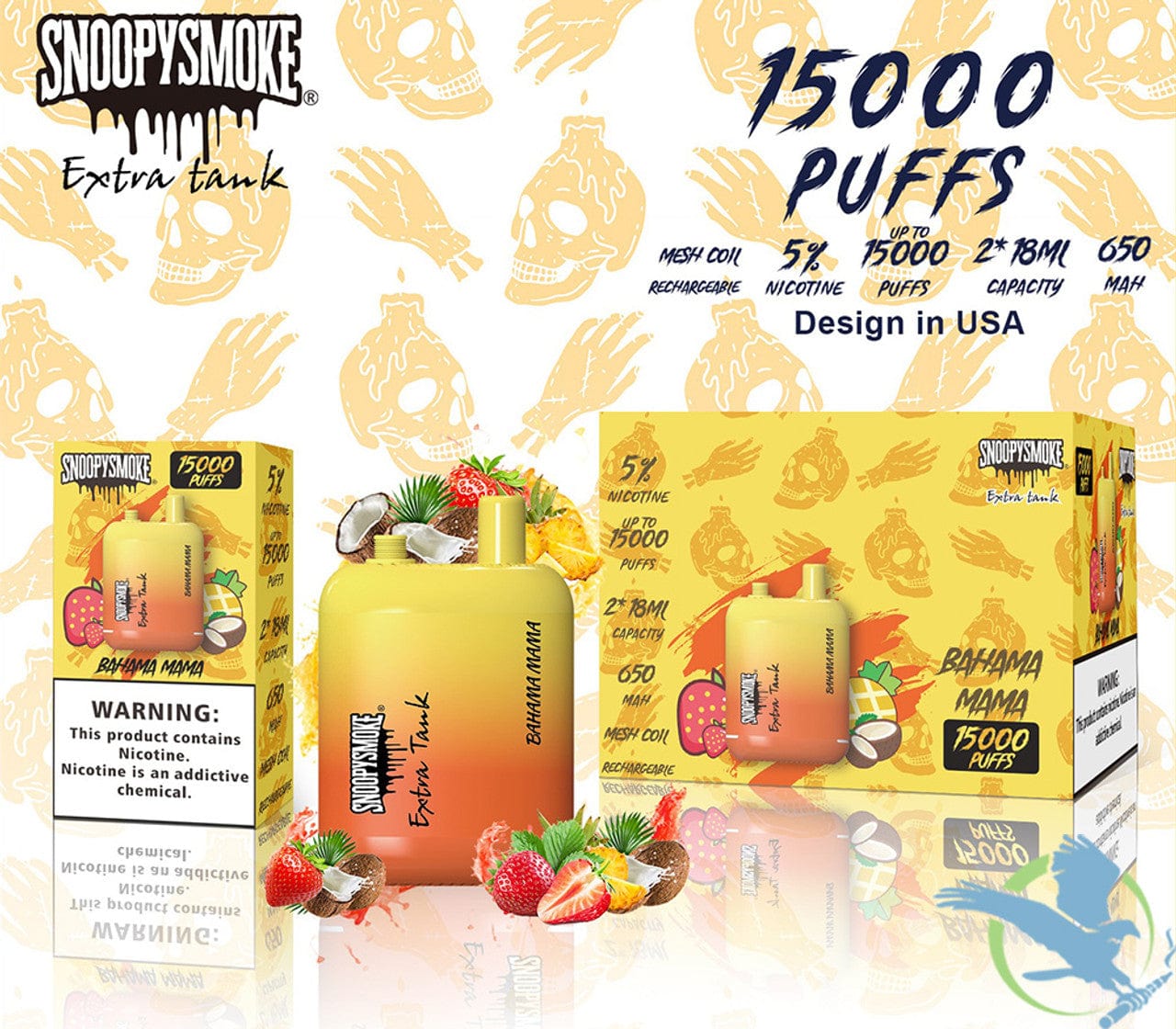 Bahama Mama Snoopy Smoke Disposable Vape|$15.99