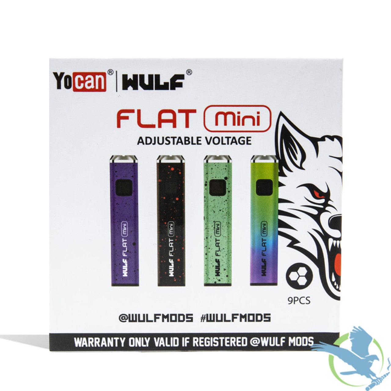 Wulf Mods X Yocan Flat Mini 400 mAH Vaporizer Pen Battery